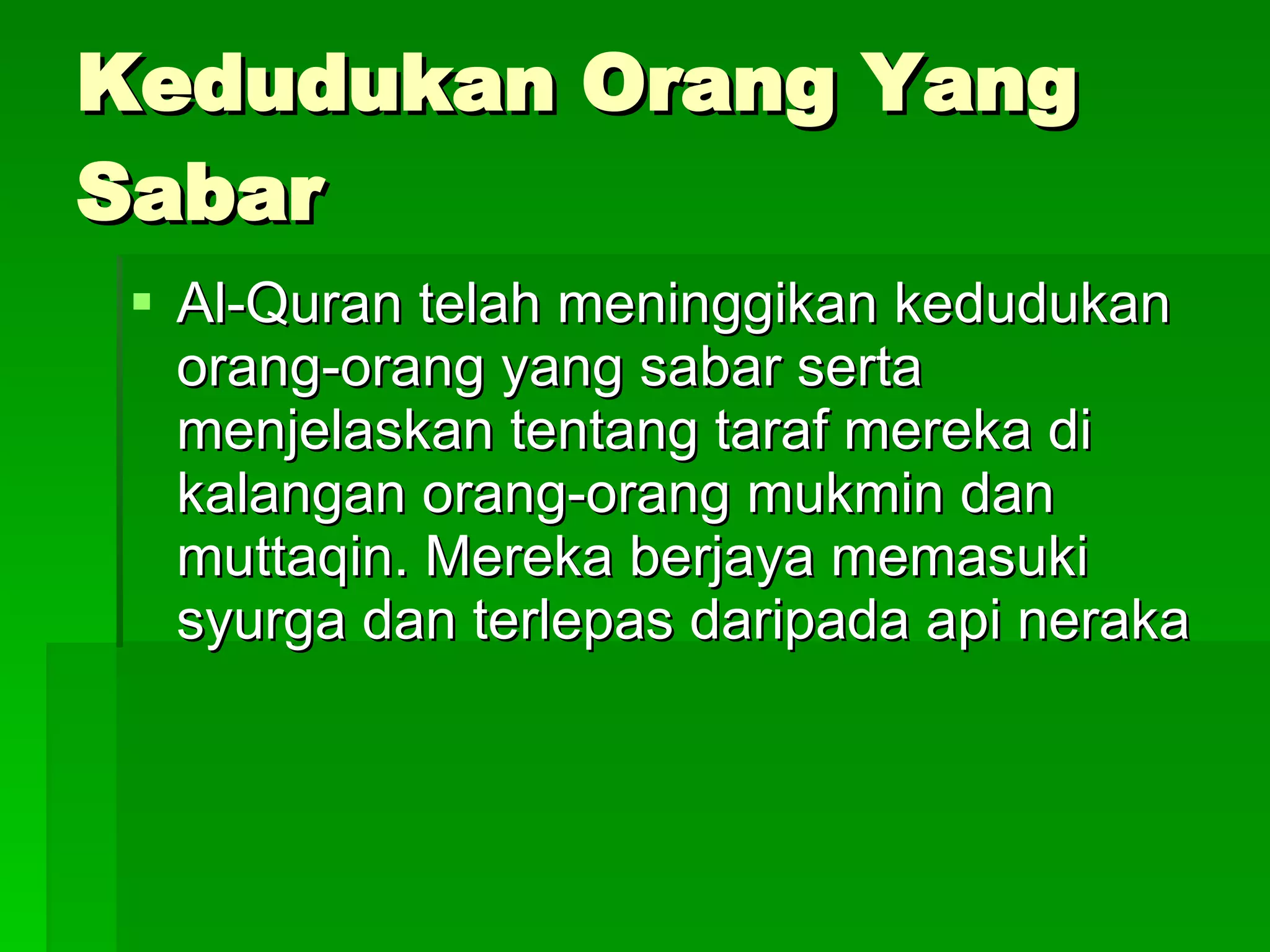 Keindahan Sabar | PPT