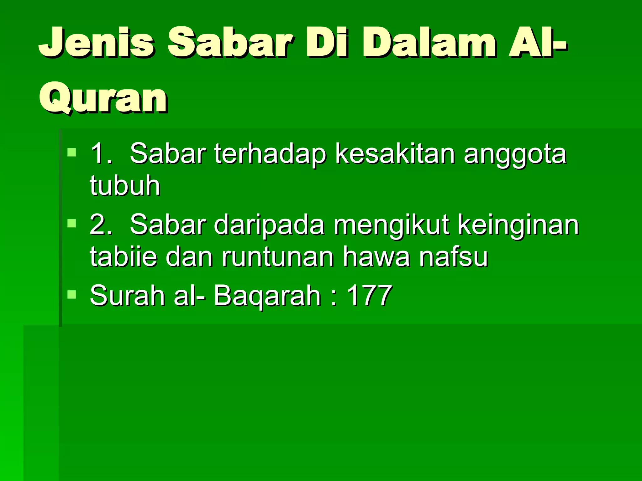 Keindahan Sabar | PPT