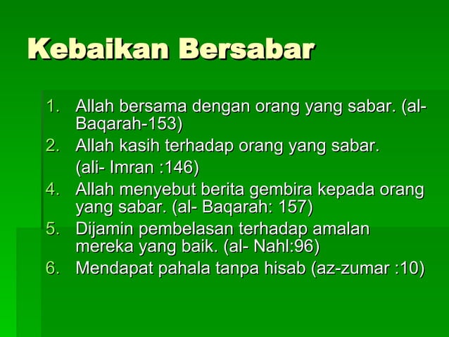 Keindahan Sabar | PPT