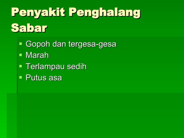Keindahan Sabar | PPT