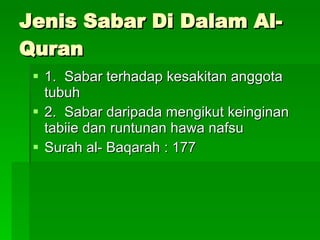 Keindahan Sabar | PPT