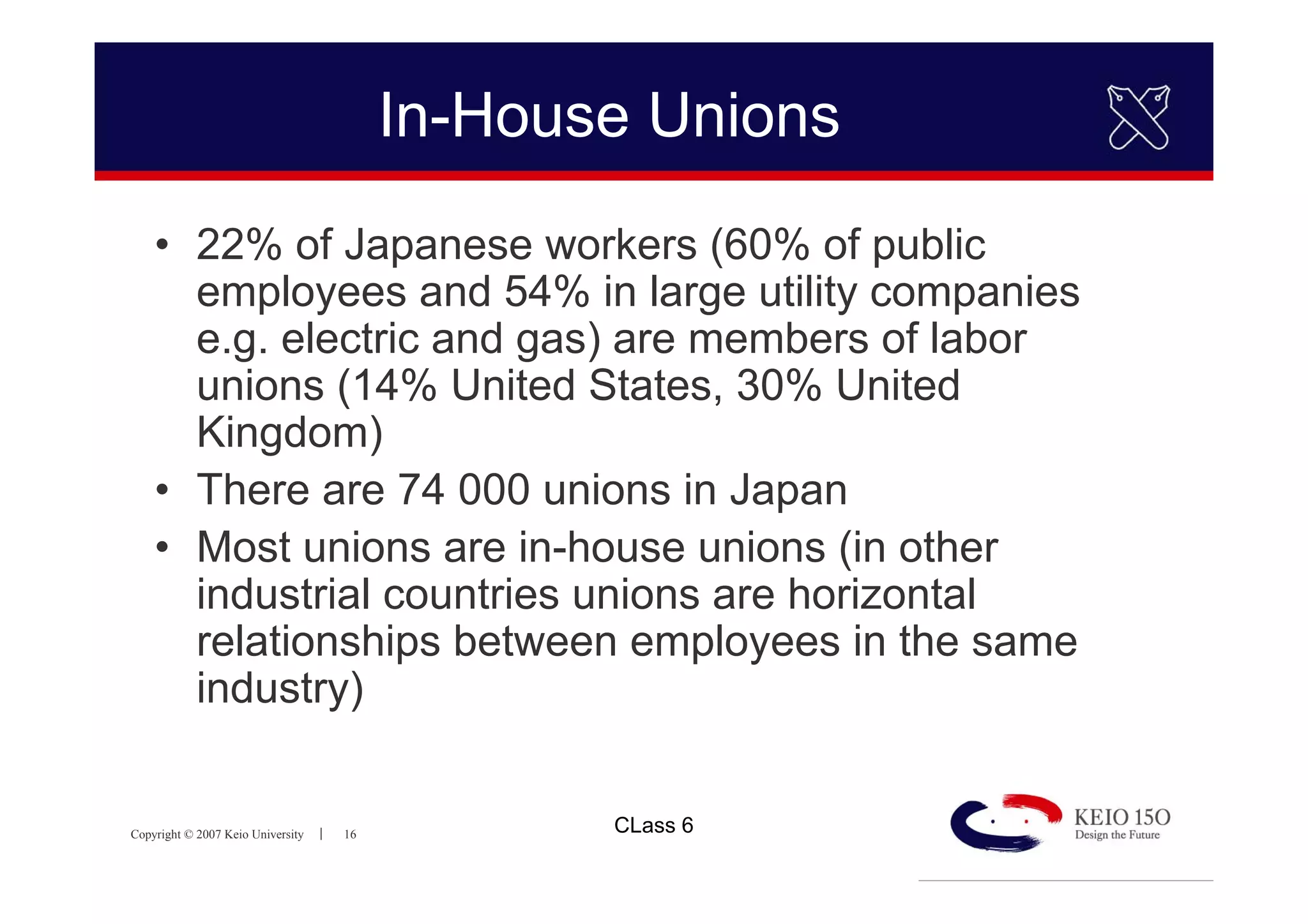 Keio university class 6 human resource management in japan | PDF