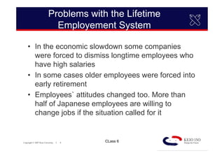 Keio university class 6 human resource management in japan | PDF