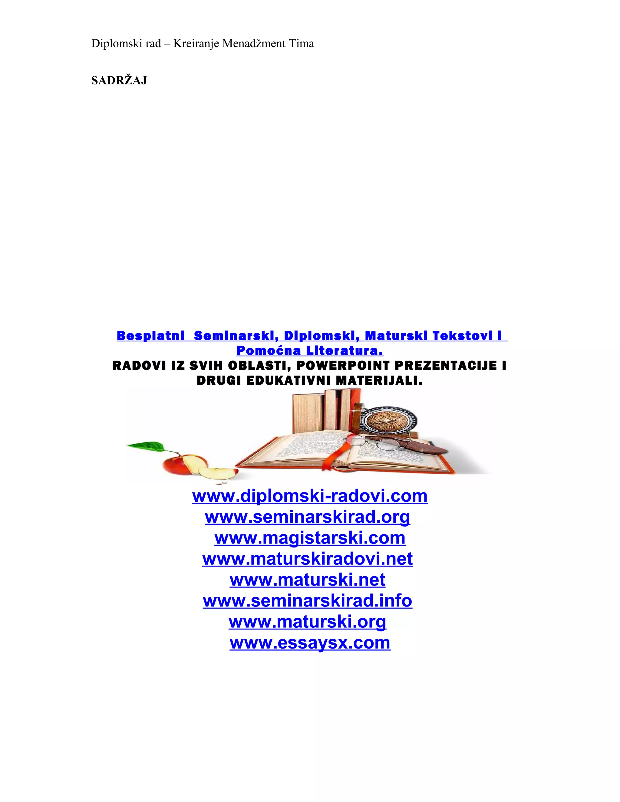 Keiranje menadzment tima | PDF