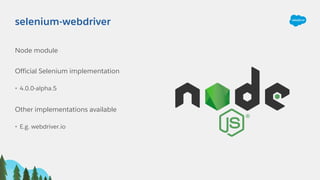 Lightning User Interface Testing with Selenium and Node JS | PPT