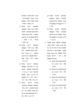 Keistimewaan angka 19 dalam al-quran | PDF