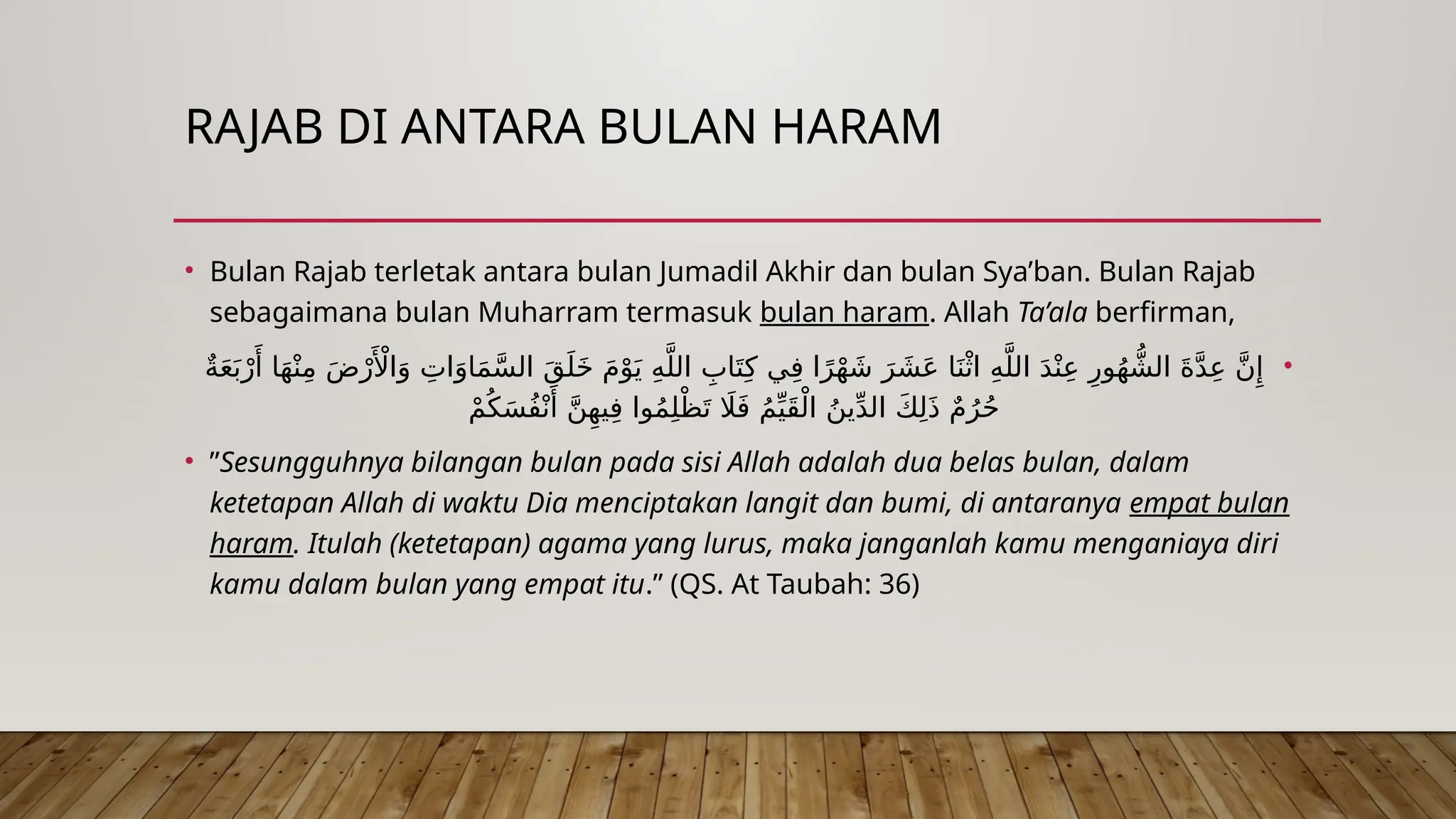 Keistimewaan Bulan Rajab Keistimewaan Bulan Rajab.pptx