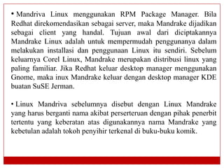 Keistimewaan Mandrake(Mandriva) | PPT