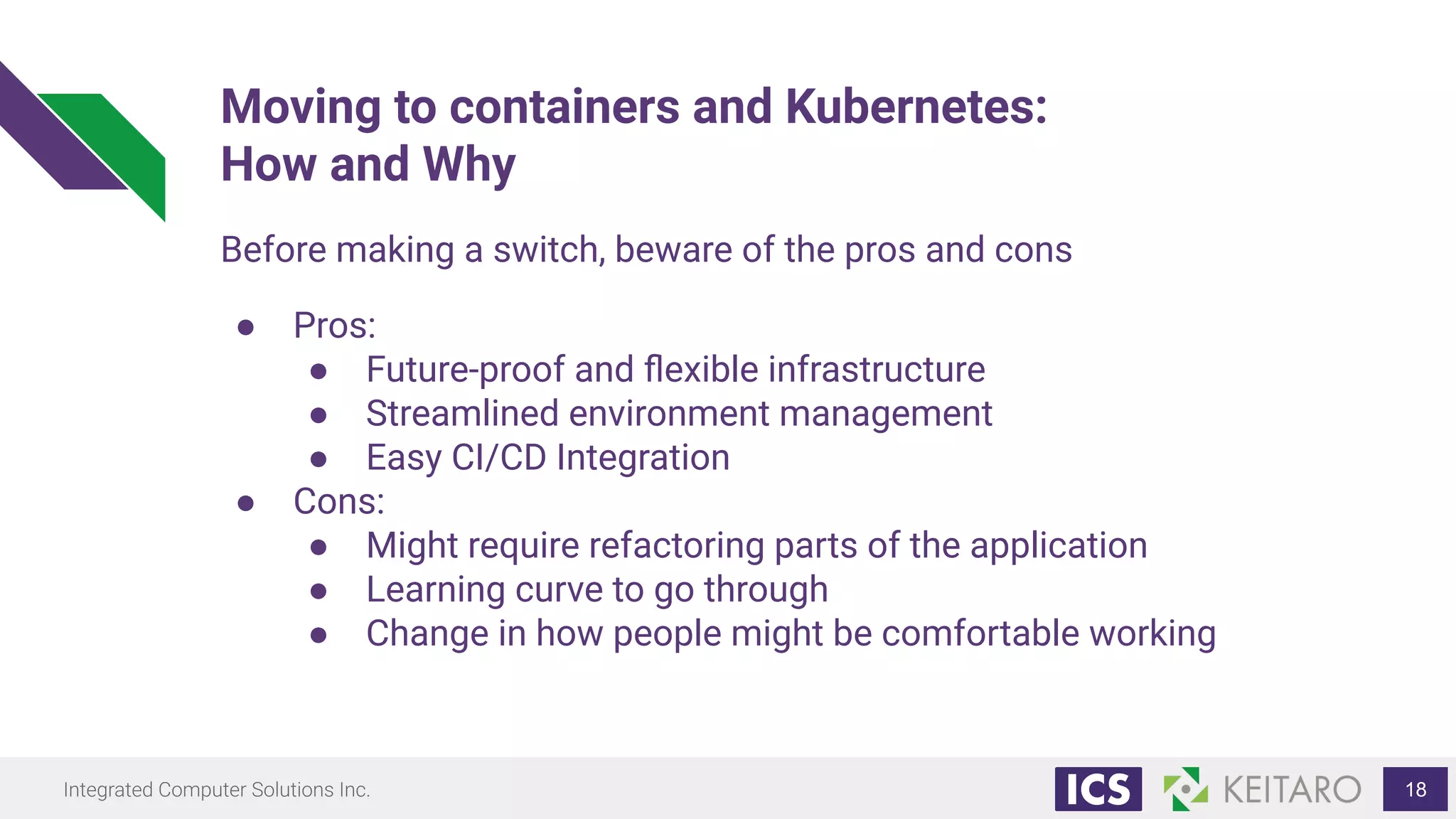 Speed And Agility Of Innovation With Docker And Kubernetes Ppt