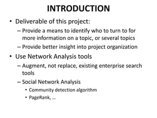 email transaction network analysis | PPTX