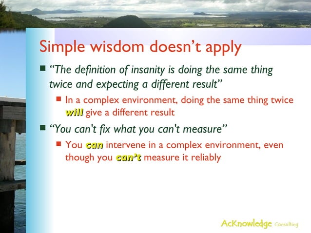Understanding complexity - The Cynefin framework | PPT