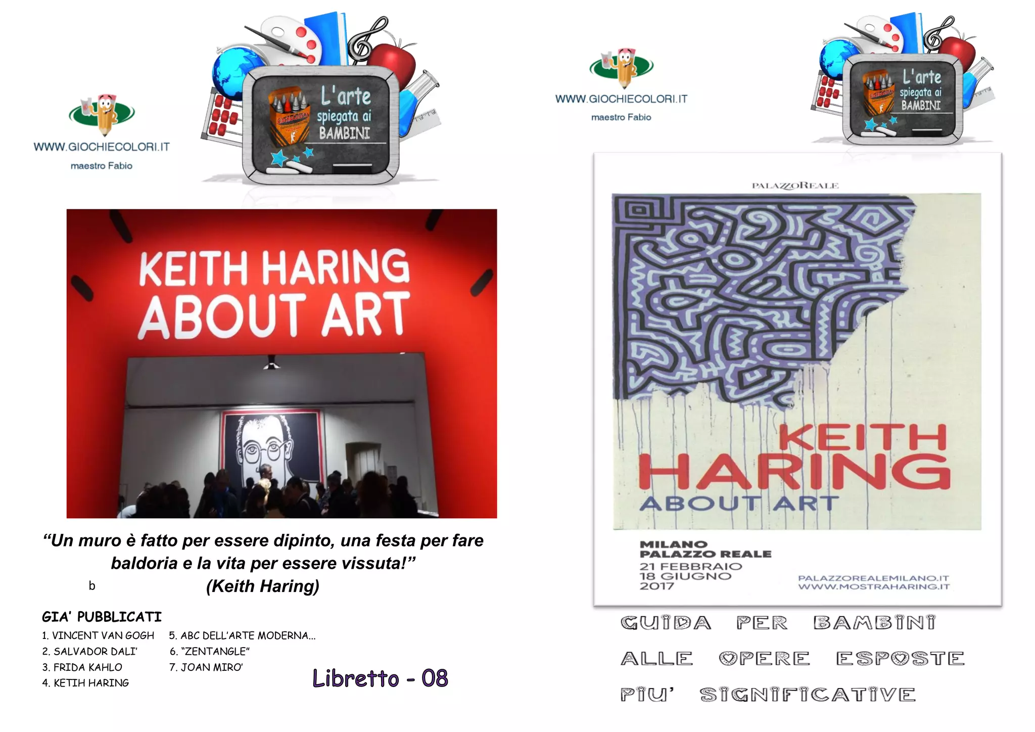 Keith haring about art (guida per bambini alla mostra) giochiecolori.it