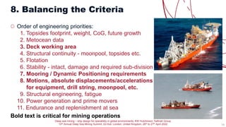 DEEP SEA MINING – SHIP DESIGN FOR OPERABILITY IN GLOBAL ENVIRONMENTS | PDF