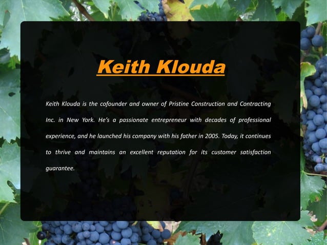 Keith klouda why pristine construction | PPT