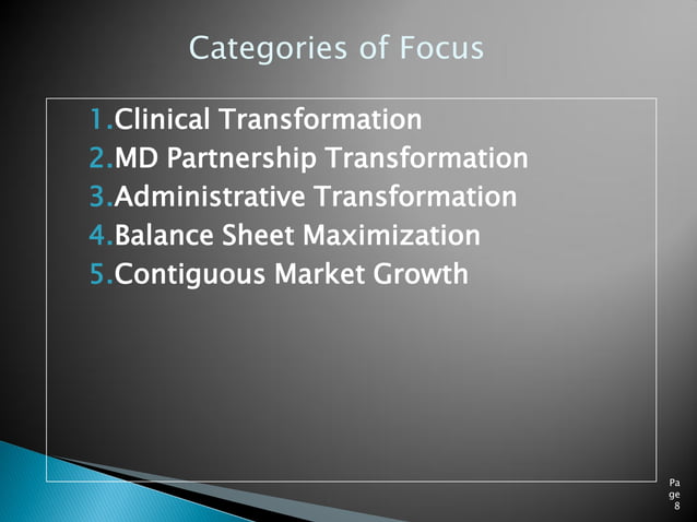 Case Study “Clinical Transformation: Experience of One System” | PPT