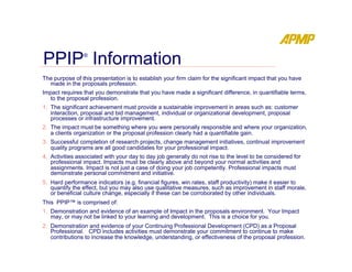 APMP Proposal Professional Impact Paper | PDF