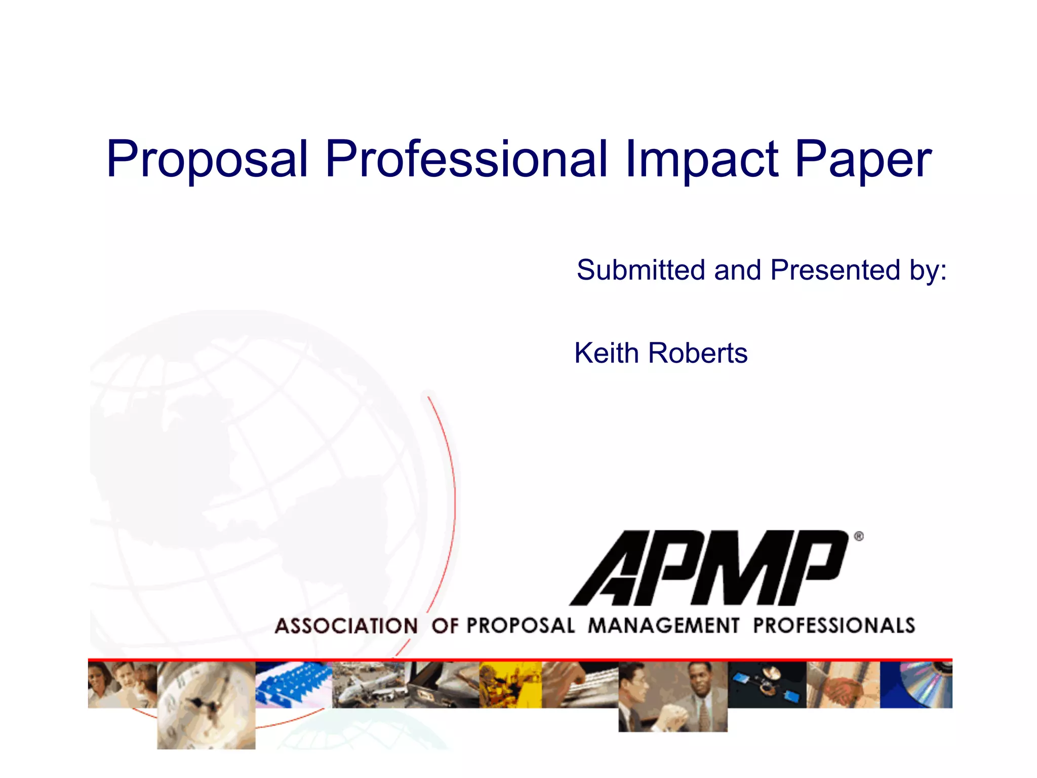 APMP Proposal Professional Impact Paper | PDF