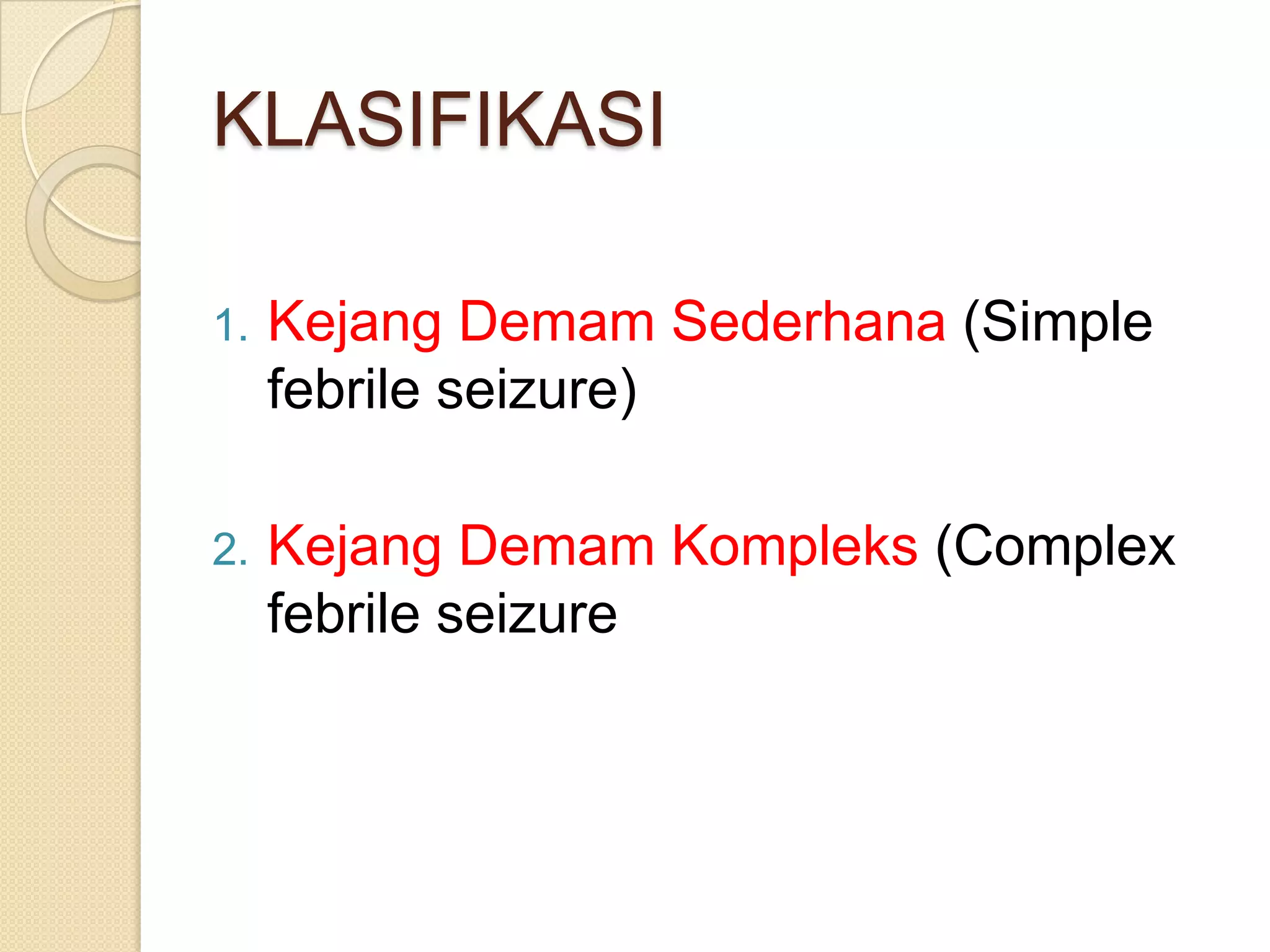 Kejang demam | PPTX