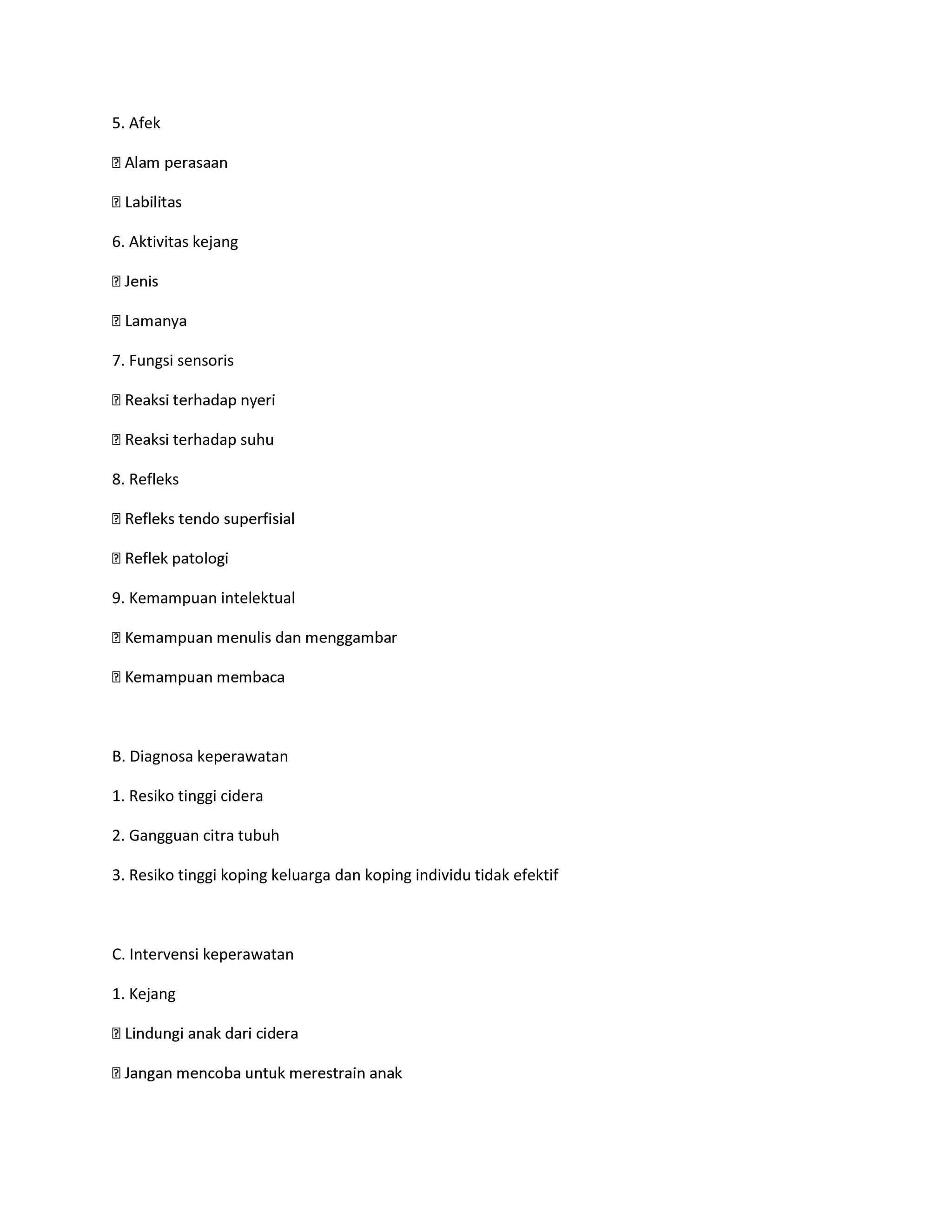 Kejang demam pada anak AKPER PEMKAB MUNA | DOCX