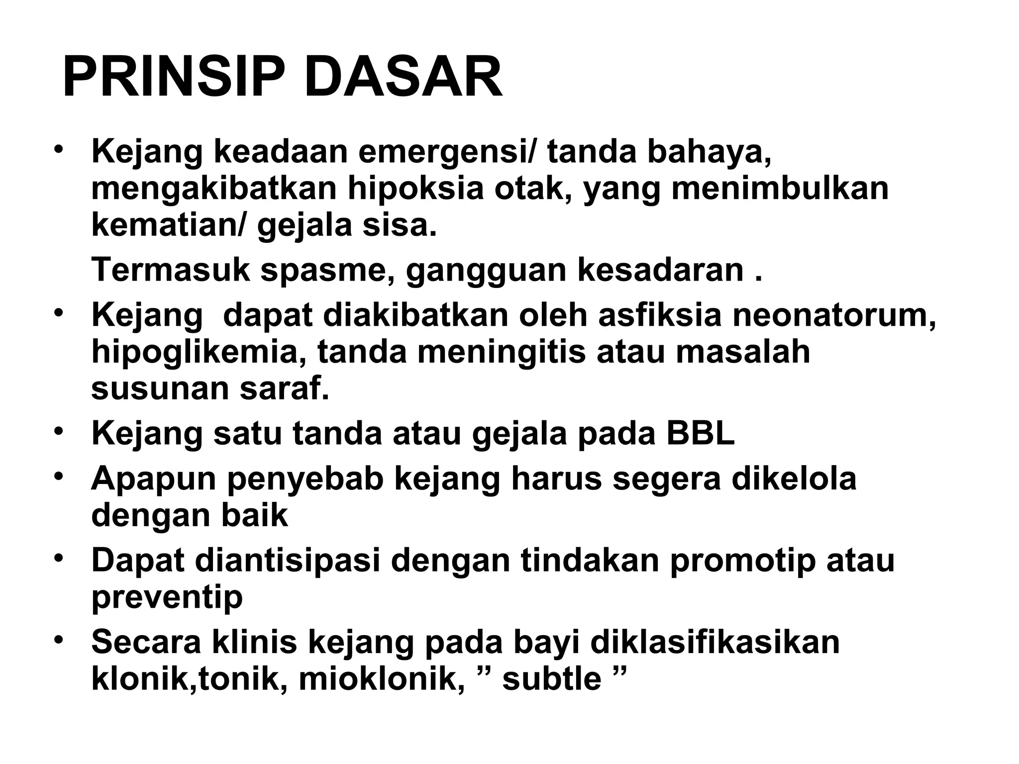 Kejang pada bayi baru lahir | PPT