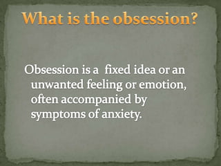 Obssesion | PPTX