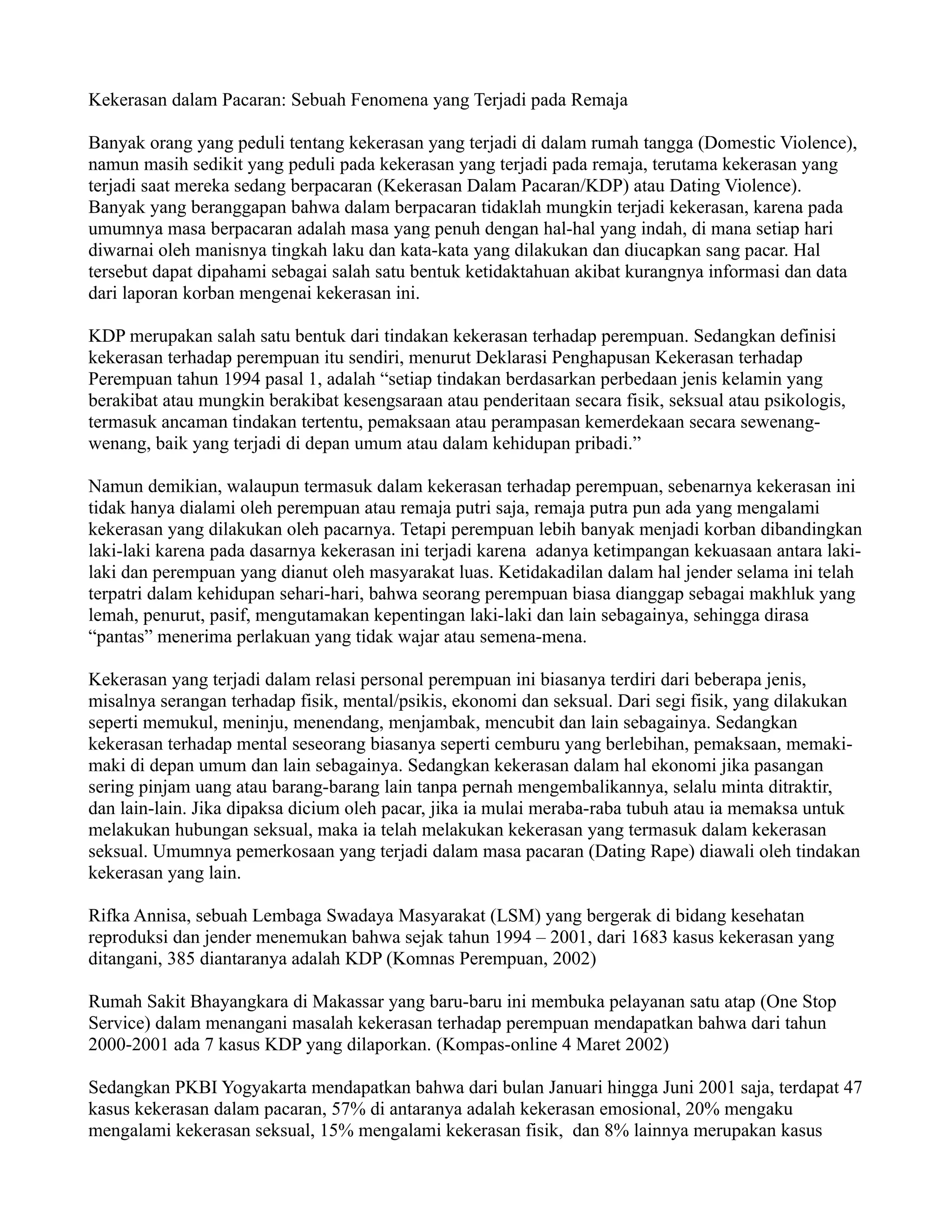 Kekerasan remaja | PDF