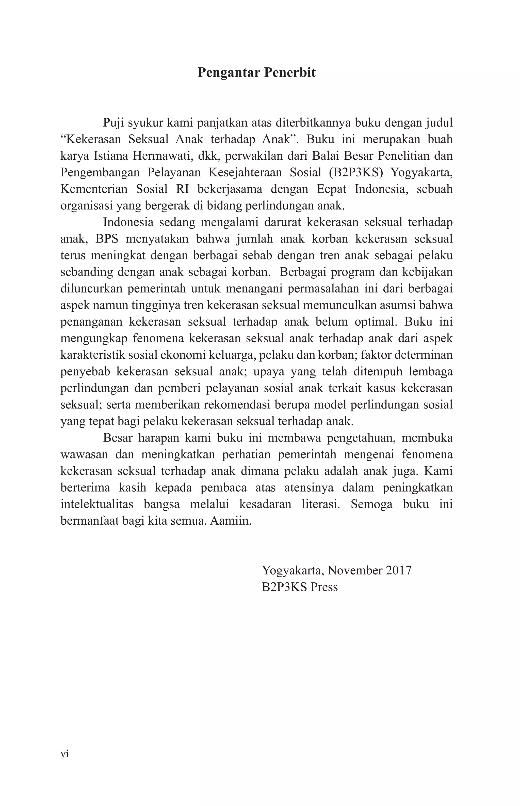 Kekerasan Seksual Anak Terhadap Anak | PDF