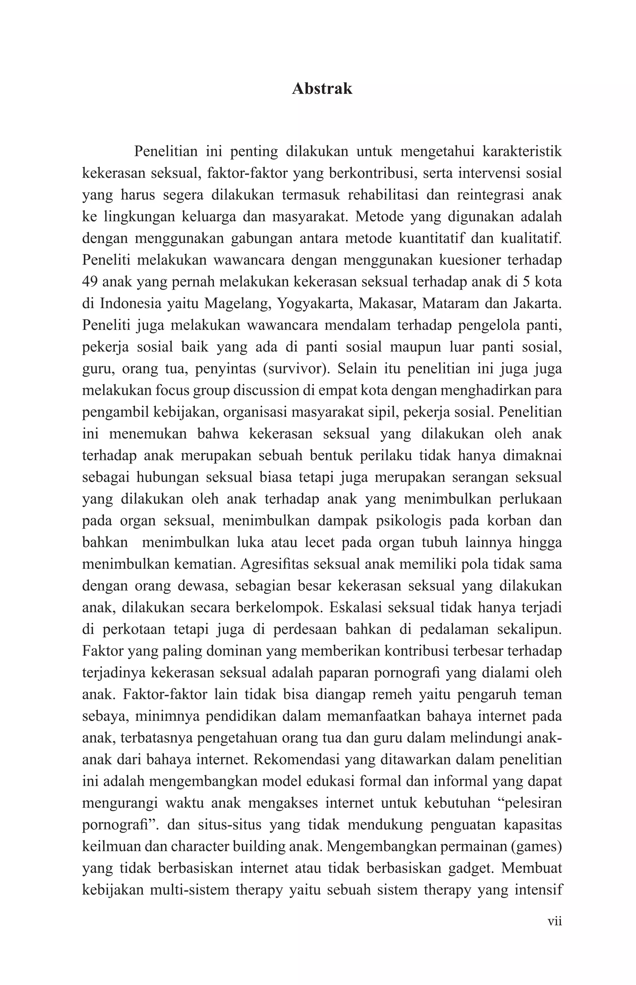 Kekerasan Seksual Anak Terhadap Anak | PDF