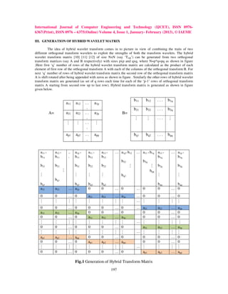 Kekre’s hybrid wavelet transform technique with dct, walsh, hartley and kekre’s | PDF