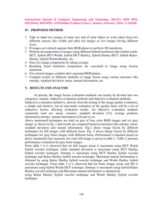 Kekre’s hybrid wavelet transform technique with dct, walsh, hartley and kekre’s | PDF
