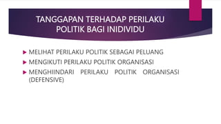 Kekuasaan dan politik perilaku organisasi | PPTX
