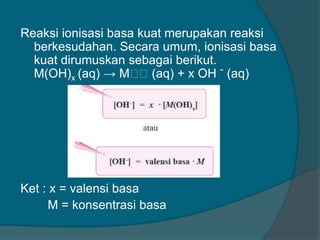 Kekuatan asam dan basa | PPTX