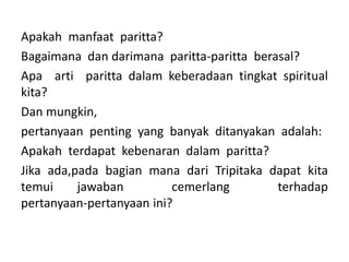 Kekuatan paritta | PPT