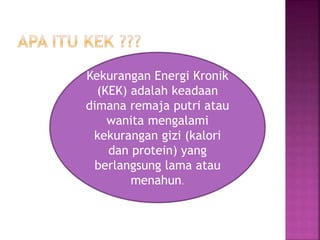 Kekurangan energi kronik_(kek)_ppt | PPTX