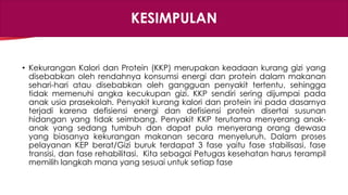 Kekurangan kalori dan protein | PPTX