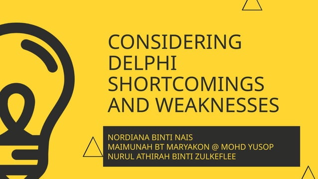 Kekurangan & Kelemahan Teknik Delphi.pptx
