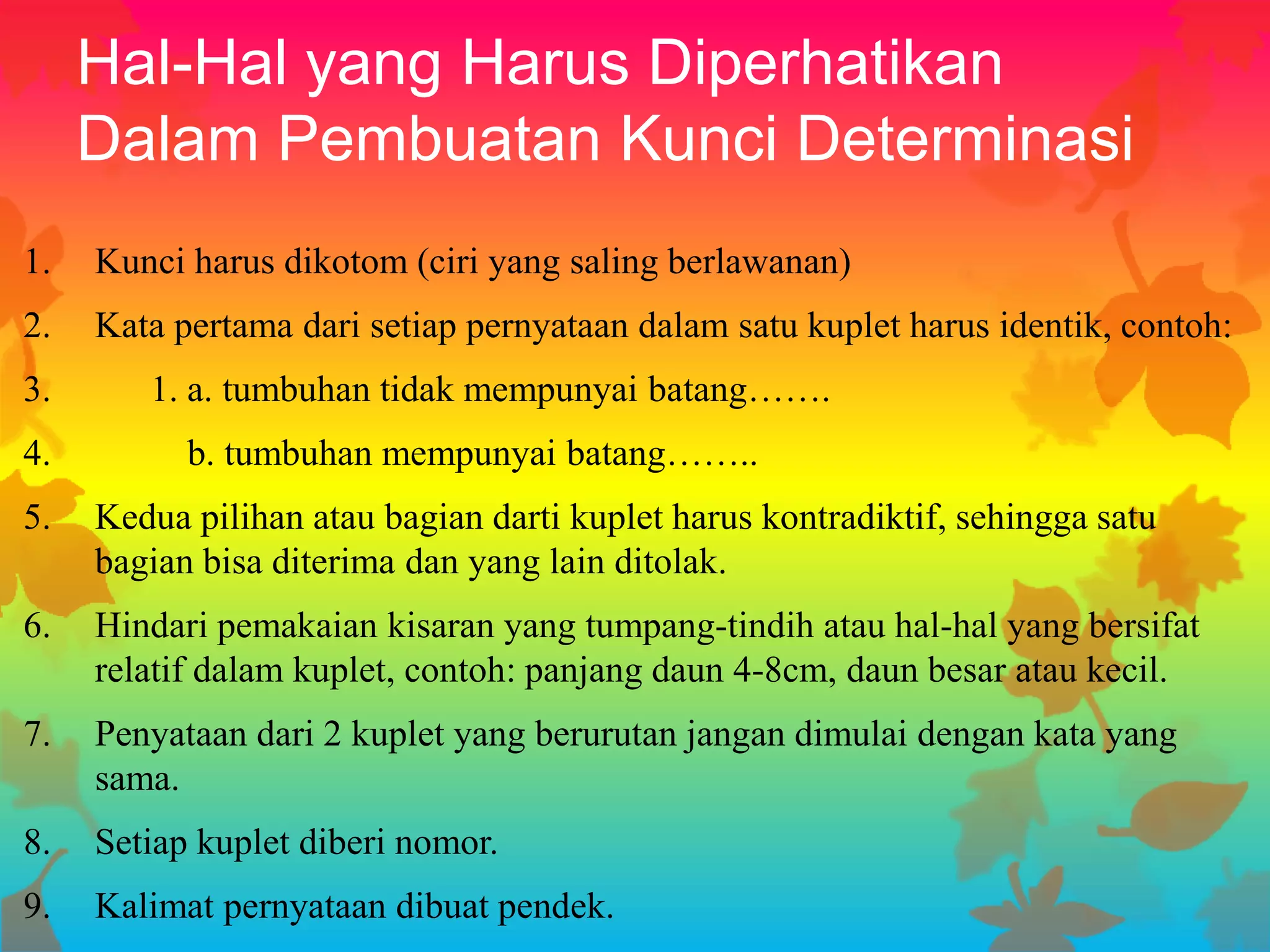 Kel. 7 kunci determinasi | PPTX
