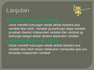 jenis rancangan penelitian | PPTX