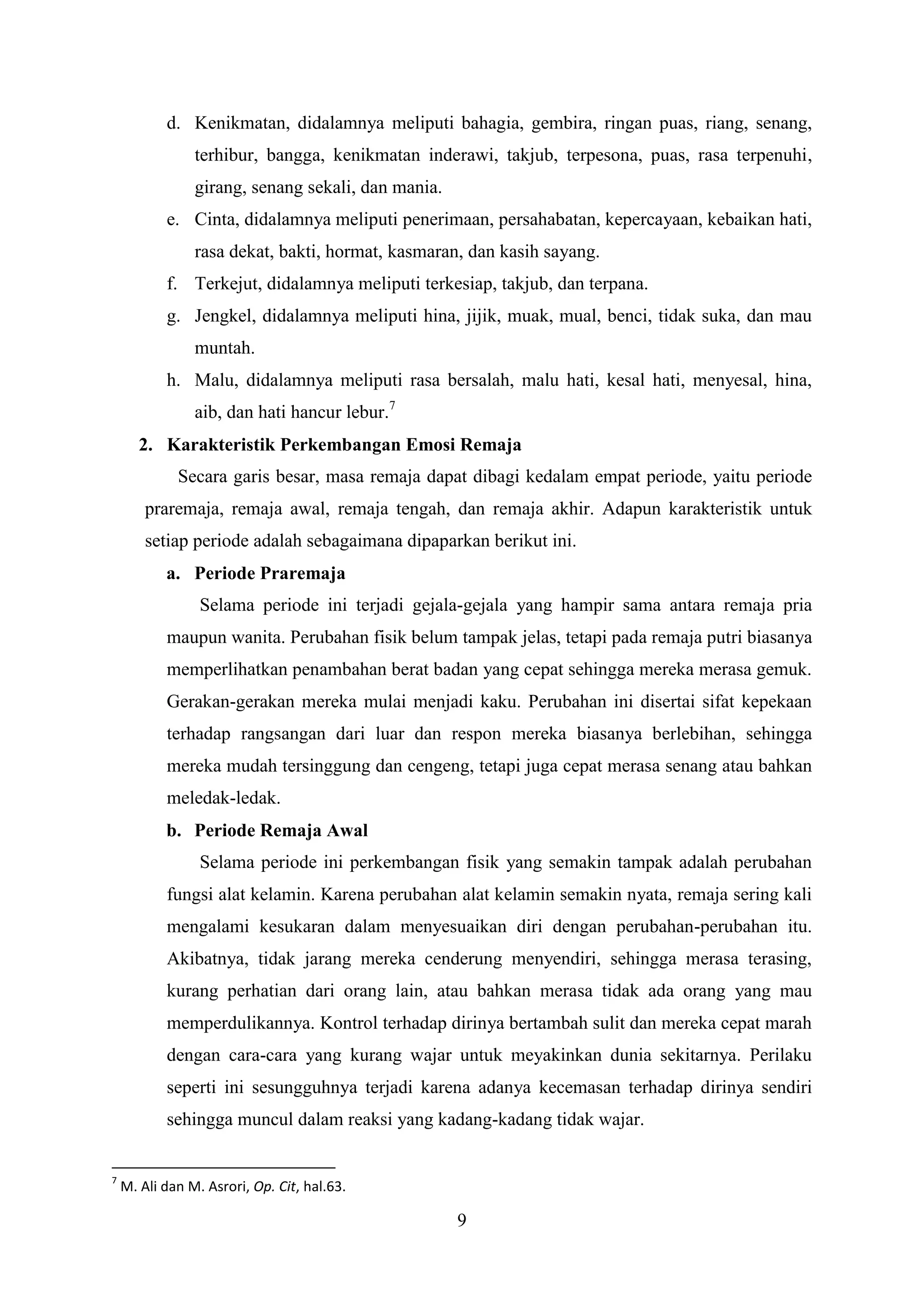 perkembangan masa remaja kognitif, emosional dan kepribadian | PDF