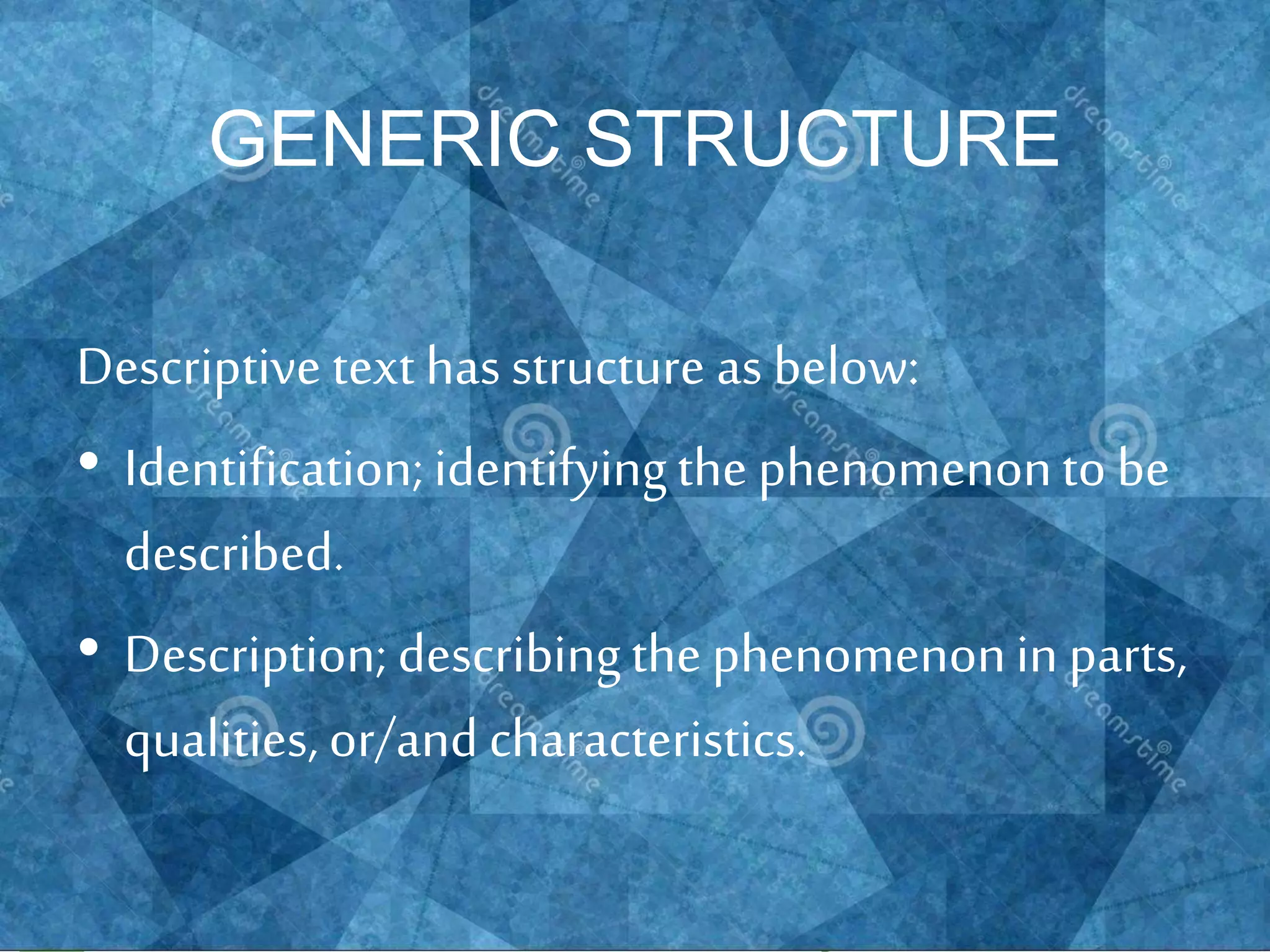 Descriptive text english education UIN SGD | PPT