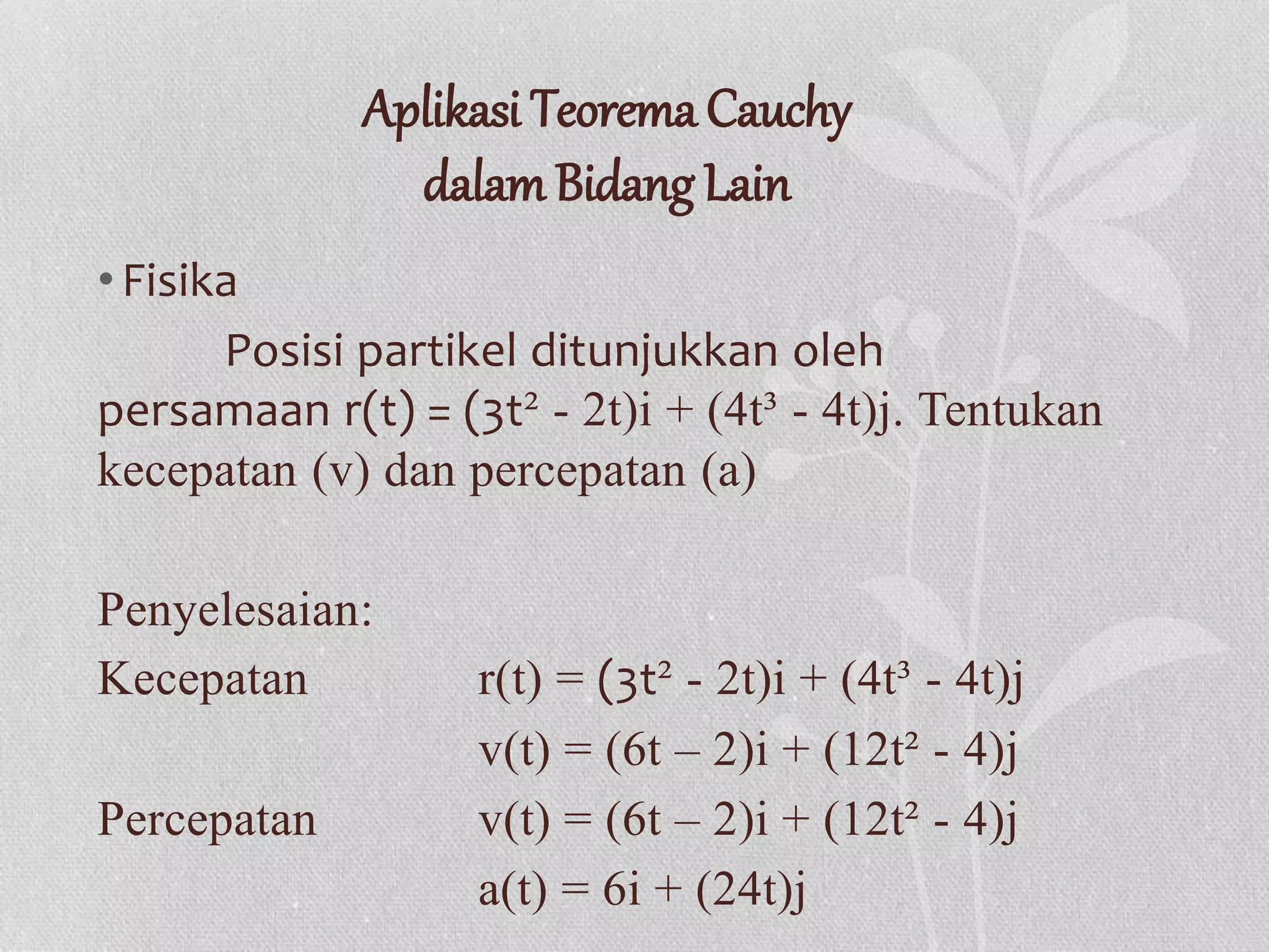 Teorema Nilai Rata-Rata Cauchy | PPTX