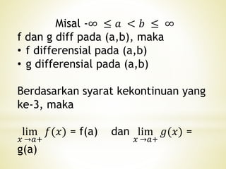 Teorema Nilai Rata-Rata Cauchy | PPTX