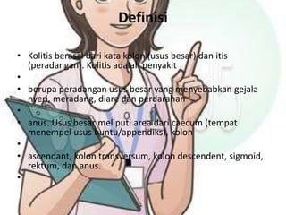 askep kolitis | PPTX