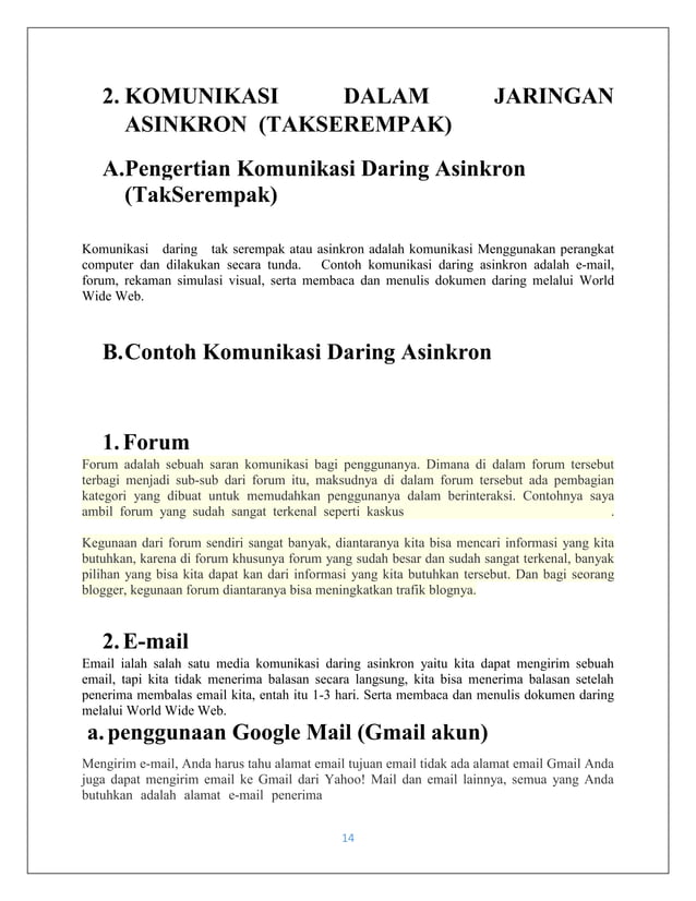 makalah sinkron dan asinkron | PDF