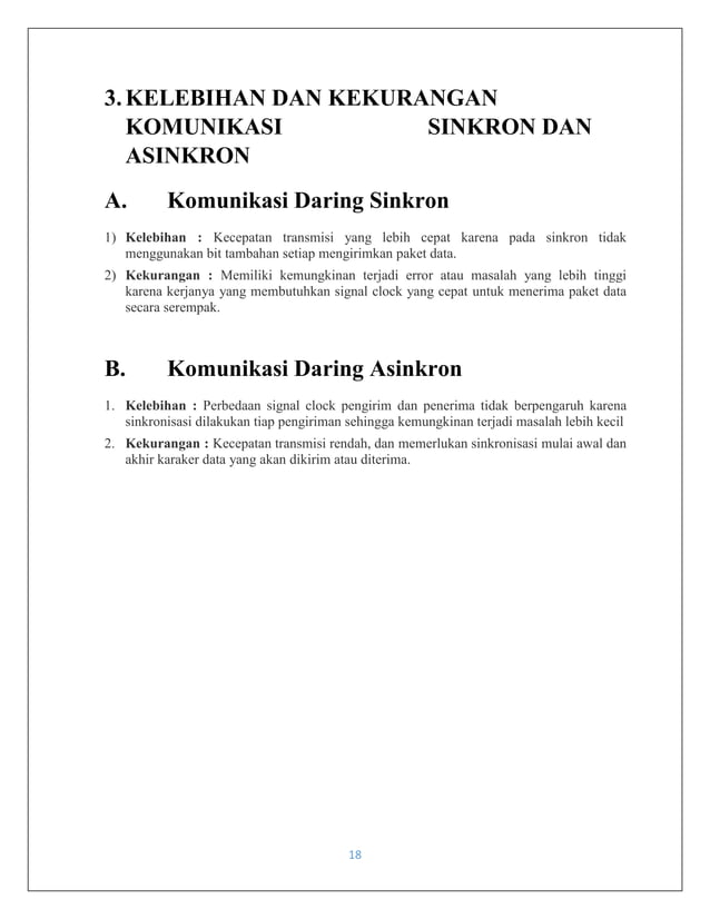 makalah sinkron dan asinkron | PDF