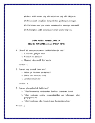 Teknik Pengembangan Bahan Ajar | DOCX