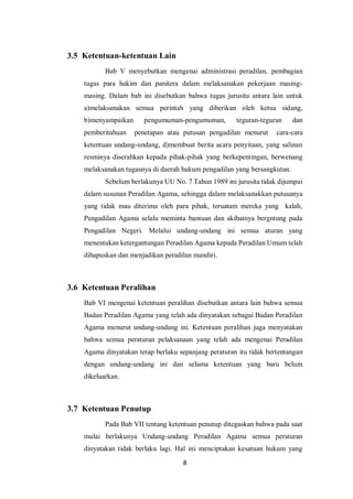 SKETSA PERADILAN AGAMA | PDF