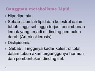 Gambaran Metabolisme Lipid | PPTX