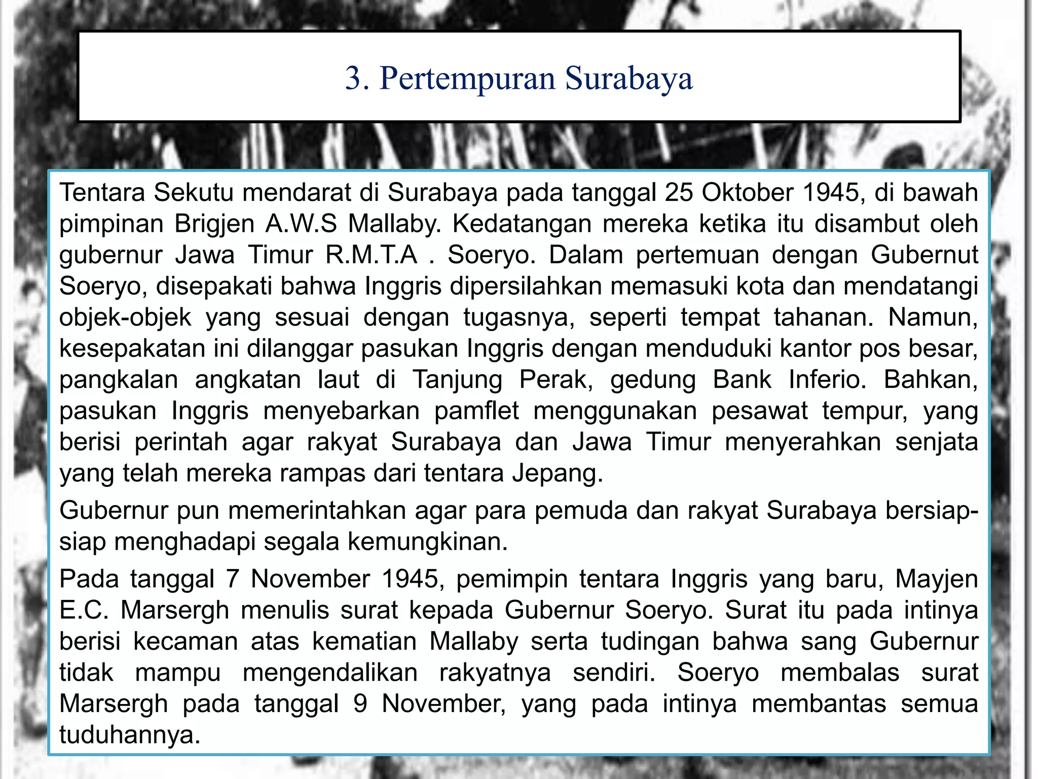 Kedatangan Sekutu serta Perjuangan Mempertahankan Kemerdekaan | PPTX
