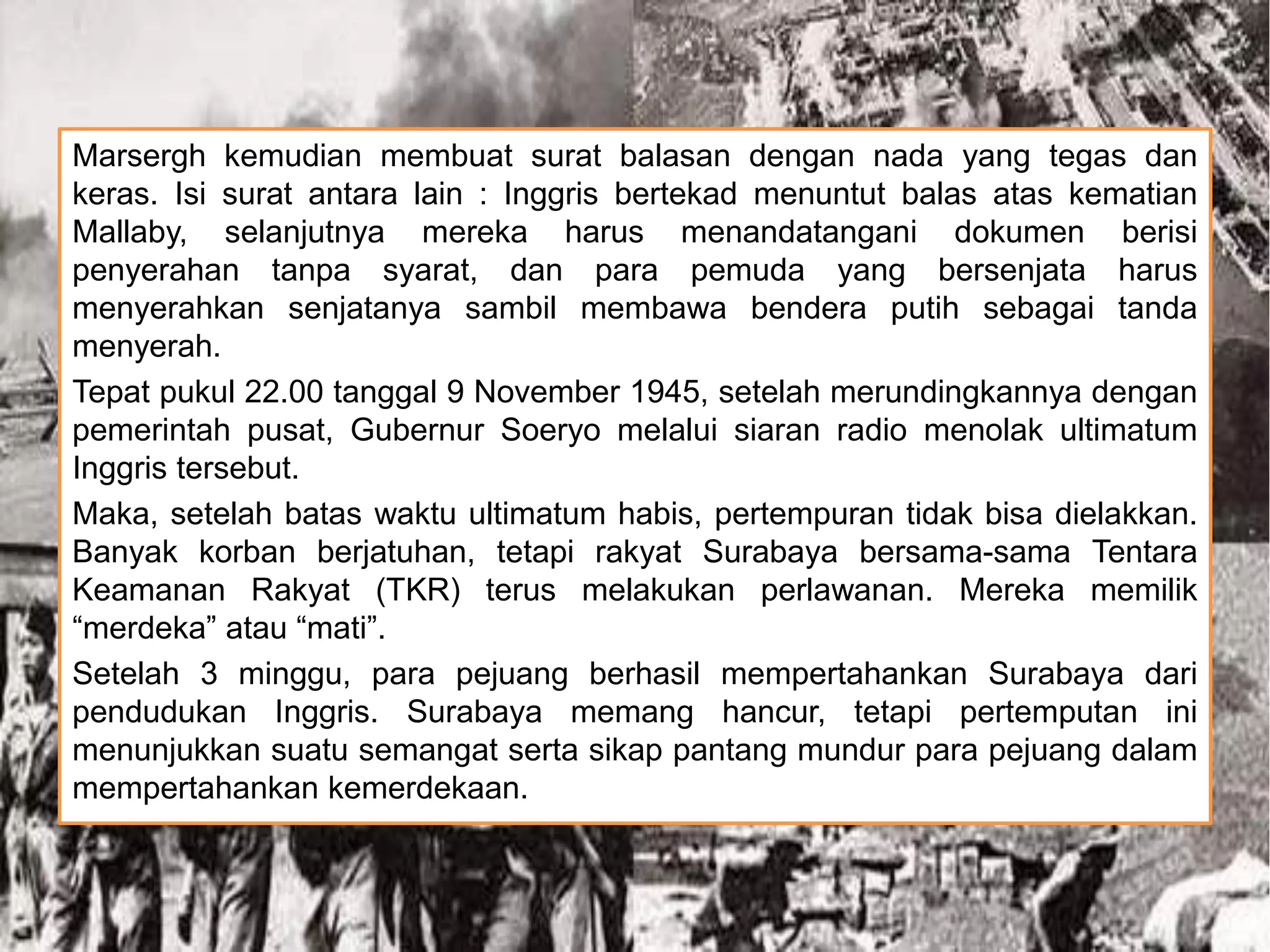 Kedatangan Sekutu serta Perjuangan Mempertahankan Kemerdekaan | PPTX